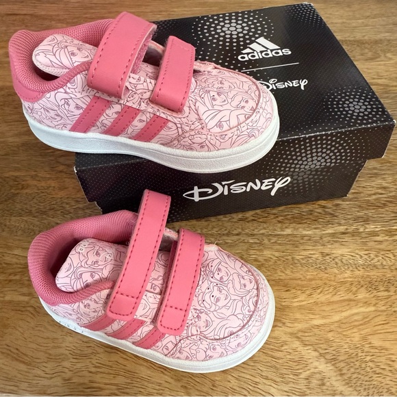 adidas | Shoes | Adidas X Disney Princess Breaknet Velcro Sneaker Size ...